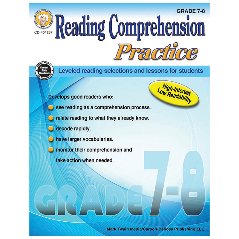 Reading Comprehension Workbooks | Reading Comprehension Practice - The ...