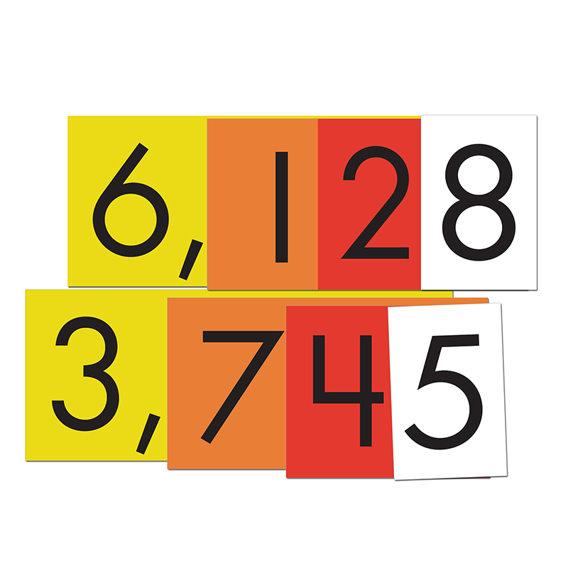 Sensational Math 4 Value Whole Numbers Place Value Cards Set 40 Cards 