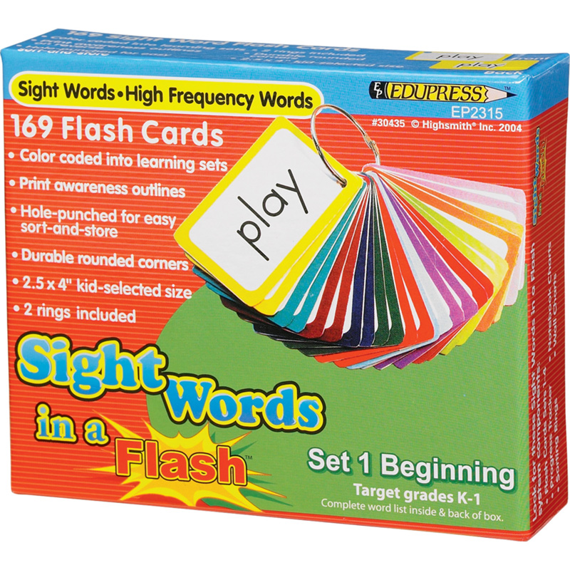 First 100 Sight Words Pocket Chart Cards - The School Box Inc