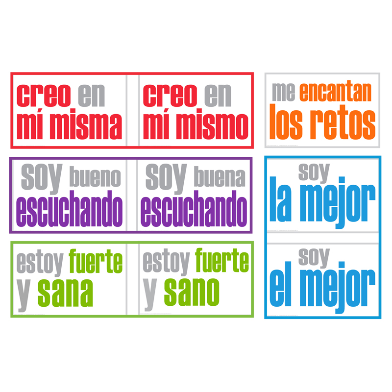 Inspired Minds Positivity Posters, Spanish, Pack of 5 - TonerQuest