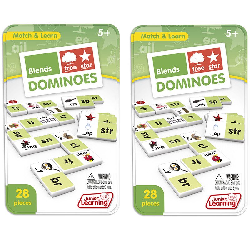 Junior Learning® Blends Dominoes, 2 Sets - Zuma
