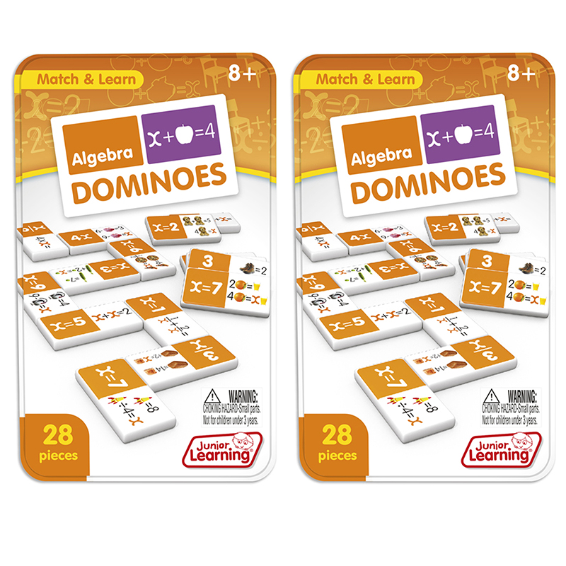 Junior Learning® Algebra Dominoes, 2 Sets - Zuma
