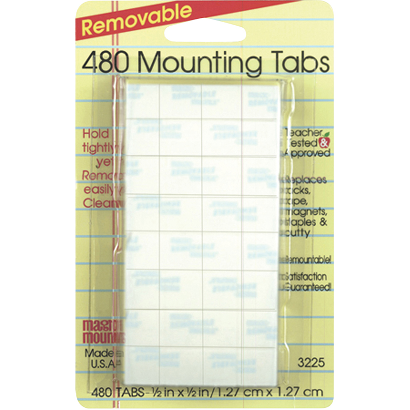 Wall Mounting Tabs 480 Tabs 1/2 - The School Box Inc