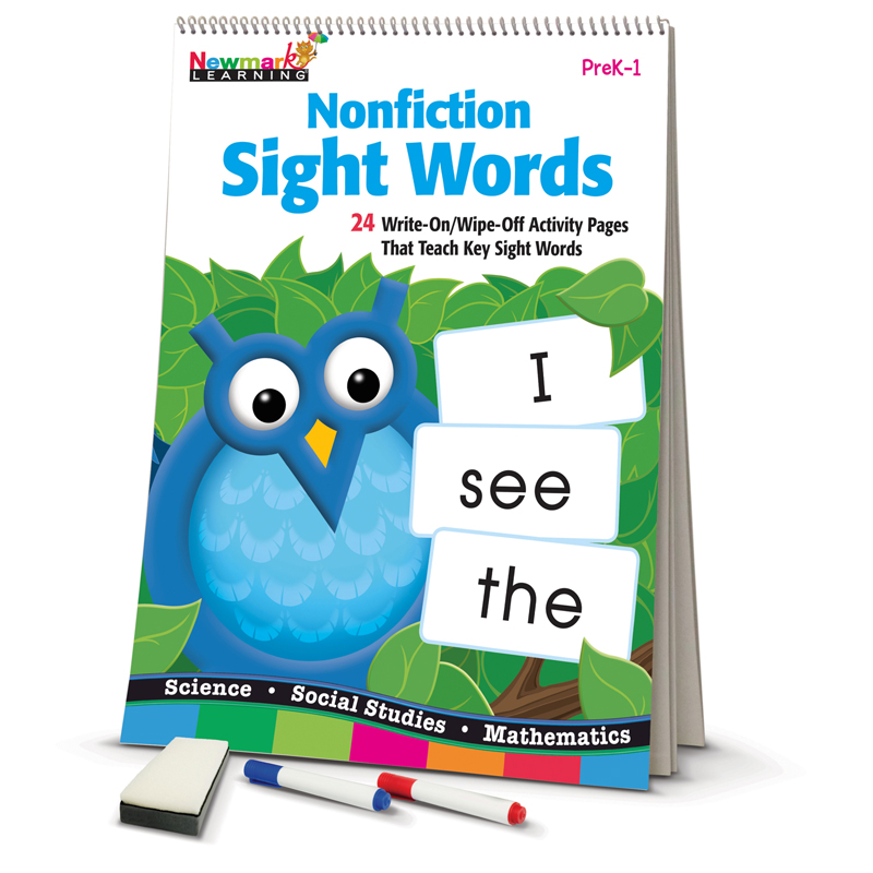Newmark Learning Nonfiction Sight Words Learning Flip Chart - Zuma