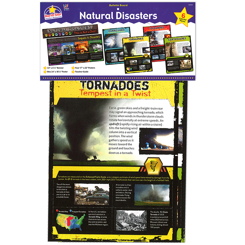 North Star Teacher Resources Natural Disasters Bulletin Board Set, Set ...