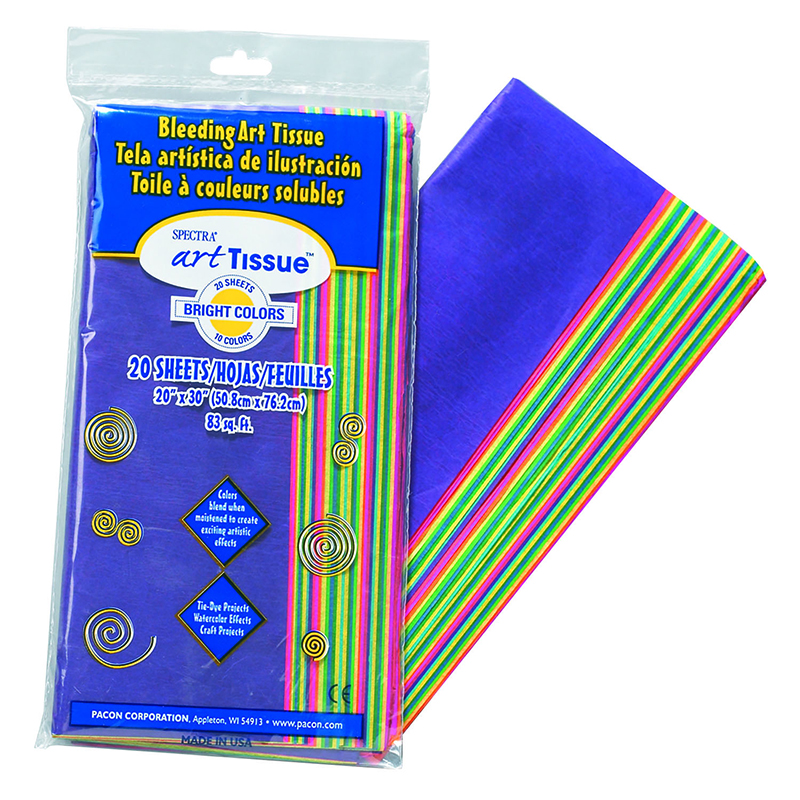 Spectra Tissue Assorted Bright Colors - The School Box Inc