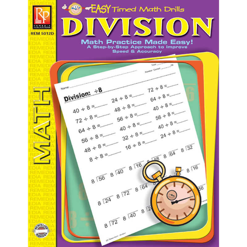 Easy Timed Math Drills Division The Knowledge Tree