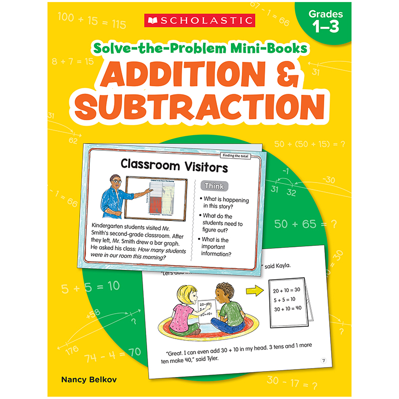 Scholastic Teaching Solutions Solve-the-Problem Mini Books: Addition ...