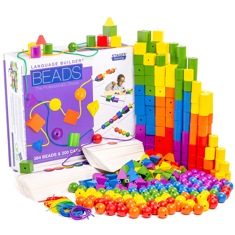 Stages Learning Materials Language Builder® Stringing Beads, Classroom ...