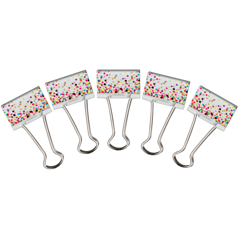 Confetti Binder Clips Medium The School Box Inc Confetti Binder Clips Medium The School Box Inc