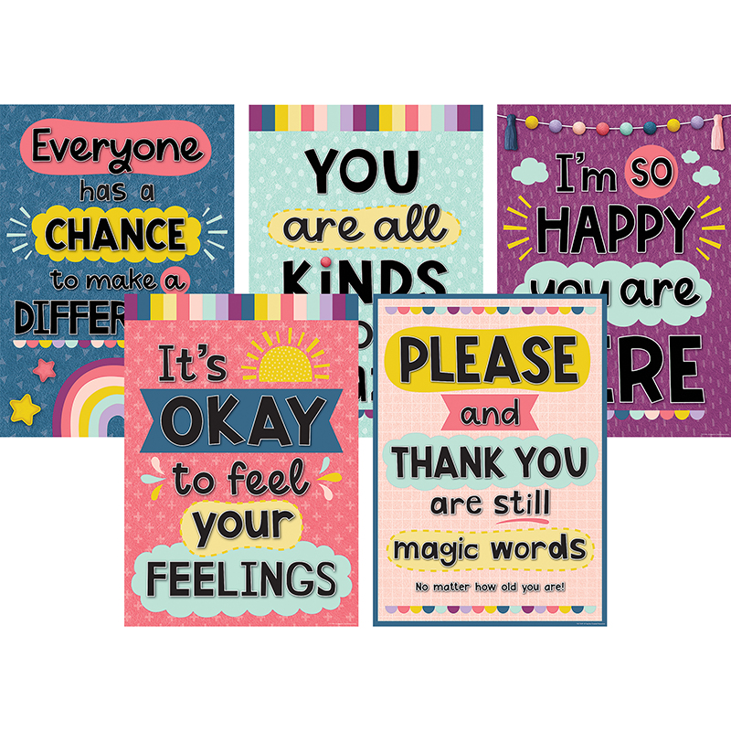 Teacher Created Resources® Oh Happy Day Poster Pack, 5 Posters - Zuma