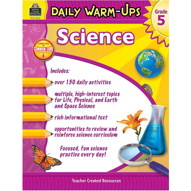 Teacher Created Resources® Daily Warm-Ups Science Book, Grade 5 - Zuma