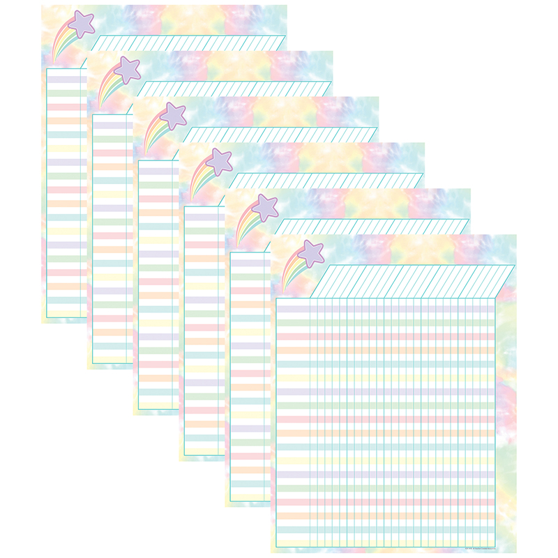 Teacher Created Resources® Pastel Pop Incentive Chart, Pack of 6 ...