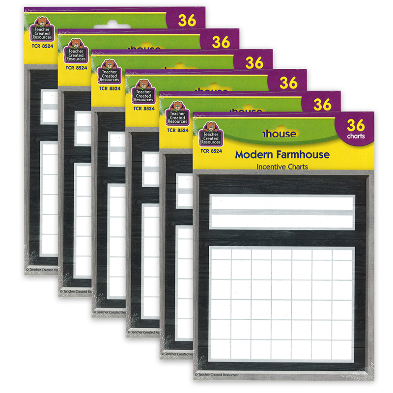Teacher Created Resources® Modern Farmhouse Incentive Charts, 36 Per ...